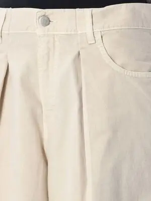 HAIKURE Pleated Wide-leg Jeans - Sand