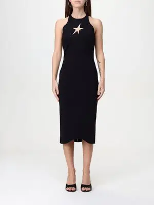 MUGLER Halterneck Star Cutout Dress
