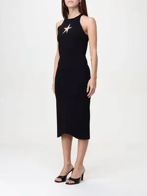 MUGLER Halterneck Star Cutout Dress