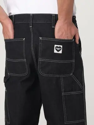 Carhartt Work In Progress Denim Jeans With Contrast Stitching - Black