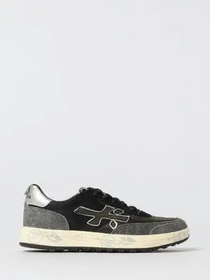 Premiata Premiata Nous Suede And Mesh Sneakers Brown