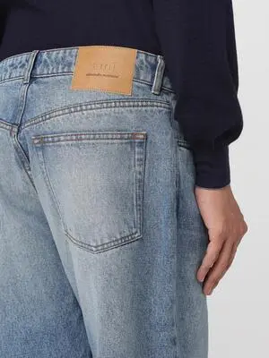 AMI Paris Mid-rise Wide Leg Jeans - Blue