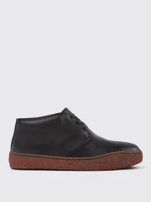 Camper Leather Lace-up Boots - Black
