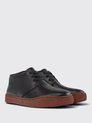 Camper Leather Lace-up Boots - Black