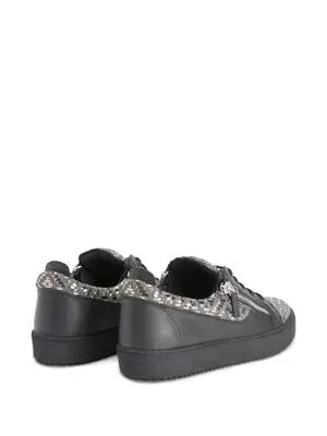GIUSEPPE ZANOTTI Frankie Double-zip Low-top Sneakers - Grey