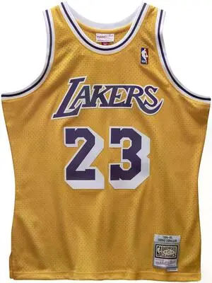 Mitchell & Ness 1994/95 Hardwood Classics Cedric Ceballos Los Angeles Lakers Swingman Jersey - Yellow