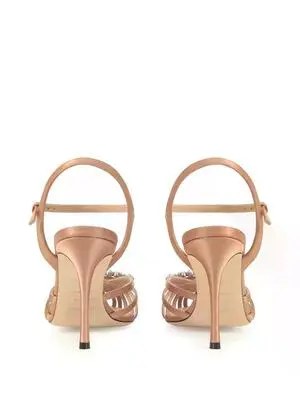 SERGIO ROSSI 90mm Godiva Precious Sandals - Brown