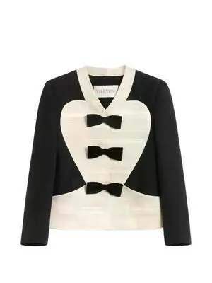 Valentino Garavani Bow-detail Jacket - Black