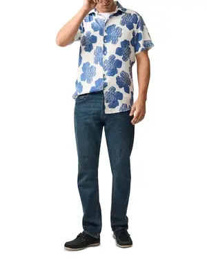 Rodd & Gunn Donnelly Linen Floral Print Shirt - Regatta