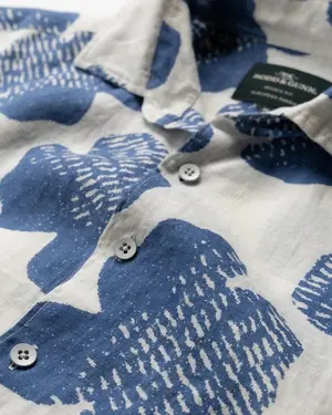 Rodd & Gunn Donnelly Linen Floral Print Shirt - Regatta