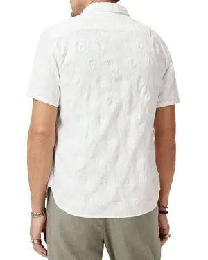 John Varvatos Sean Textured Short Sleeve Shirt