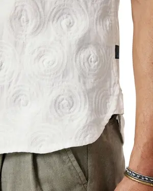 John Varvatos Sean Textured Short Sleeve Shirt