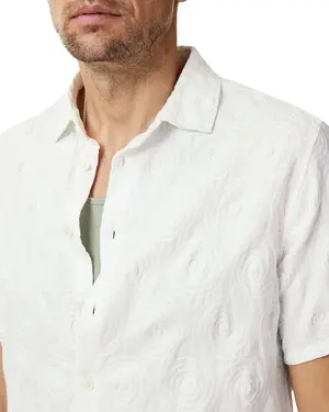John Varvatos Sean Textured Short Sleeve Shirt