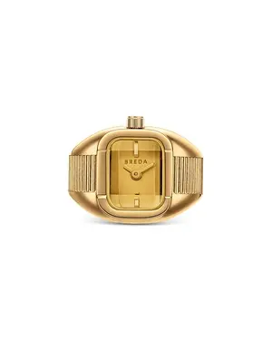 BREDA Nocturne Expandable Ring Watch, 16mm - Gold/gold