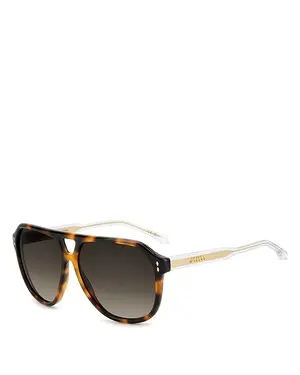 Isabel Marant Pilot Sunglasses, 60mm - Havana