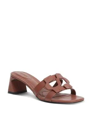 Simkhai Monogram Slide Sandals