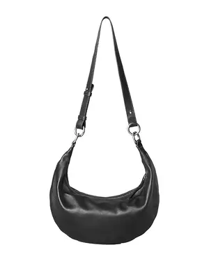 HYER GOODS 3-in-1 Convertible Hobo Ring Bag - Black/silver