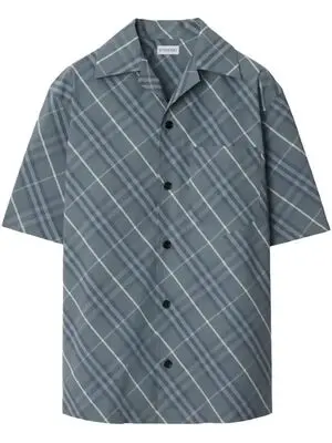 Men's Burberry Blue Check Shirts