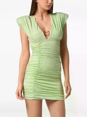 Philipp Plein Draped Mini Dress