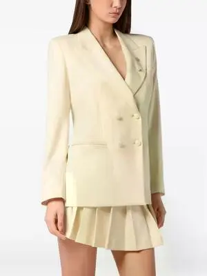 Philipp Plein Fitted Double-breasted Blazer - Neutrals
