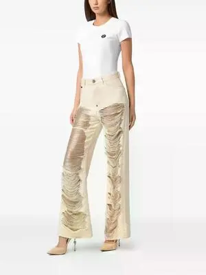 Philipp Plein Ripped Detailing Jeans