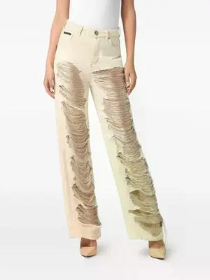 Philipp Plein Ripped Detailing Jeans
