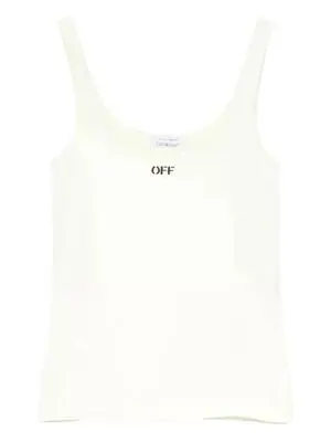Off-White Logo Tank Top - Neutrals