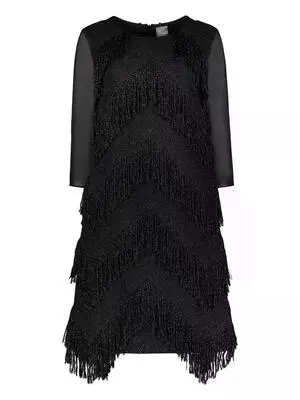 Lorena Antoniazzi Fringed Lurex Dress