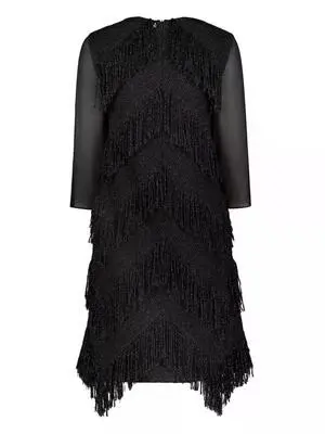Lorena Antoniazzi Fringed Lurex Dress