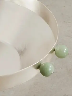 NATALIA CRIADO Triangular -plated And Stone Bowl