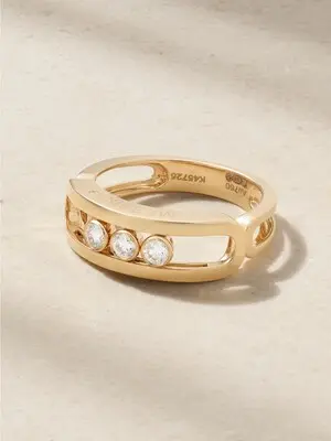 Messika Move Classique 18-karat Diamond Ring - Gold