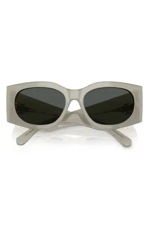 Tory Burch Kira Rectangular Sunglasses - Grey Green