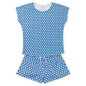 LILA AND HAYES Riley Pajama Short Set Baseball Grandslam