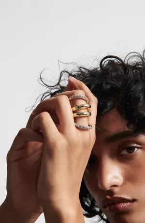 Demarson Vida Crystal Pavé Ring