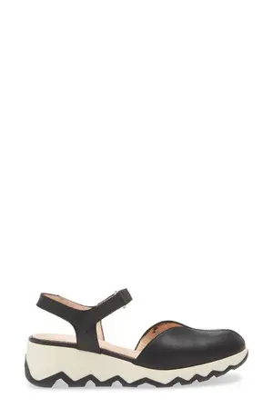 WONDERS Samara Platform Wedge Pumps - Sauvage Black