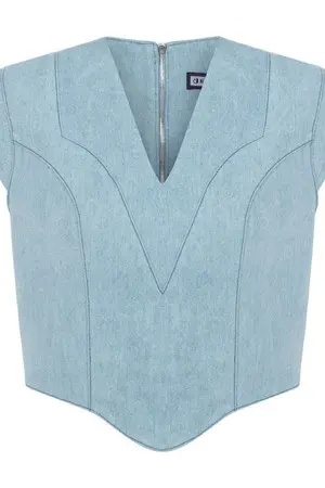 JENDUE Marvel V-neck Top
