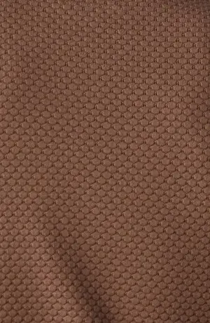 THE NORMAL BRAND Robles Johnny Collar Textured Cotton Jacquard Polo Sweater - Taupe