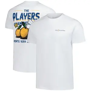 BARSTOOL GOLF The Players Florida Orange Garment Dyed T-shirt - White