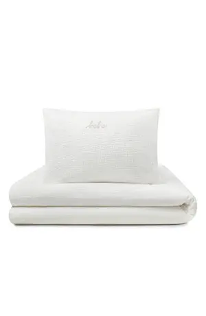 DOMANI HOME Bebe Cotton Gauze Crib Duvet Cover - White