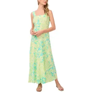 Vince Camuto Paisley Maxi Sundress - Lime Press