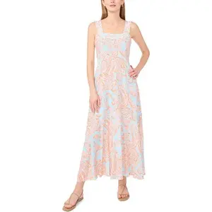 Vince Camuto Paisley Maxi Sundress - Tangerine