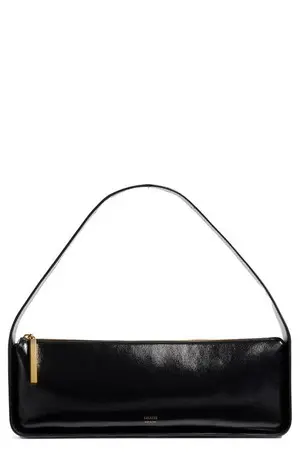 Women's Black Leather Baguette Bags