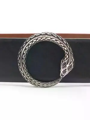 Roberto Cavalli Snake Buckle Belt