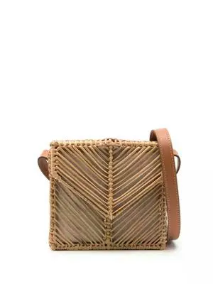 LENNY NIEMEYER Raffia Shoulder Bag