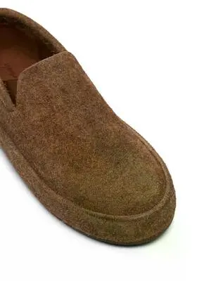 Marsèll Cassapelle Wool Round-toe Loafers - Brown