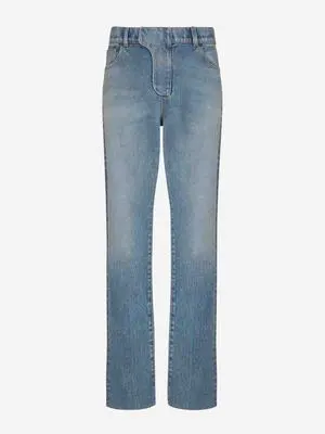 Balmain Straight Fit Denim Jeans - Bow Ties