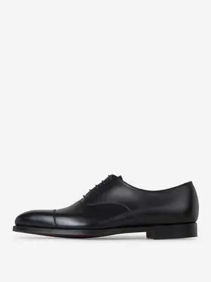 Crockett & Jones Hallam Leather Oxford Shoes - Black
