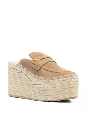 GIANVITO ROSSI Maxilla Espadrille Mules - Neutrals