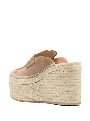GIANVITO ROSSI Maxilla Espadrille Mules - Neutrals