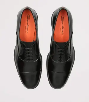 Santoni Leather Oxford Shoes